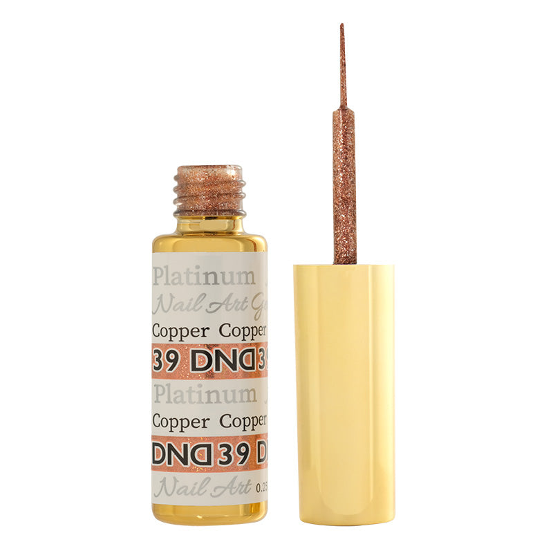 DND39 - Platinum Copper Gel Art Liner – Essentials Nail Supply